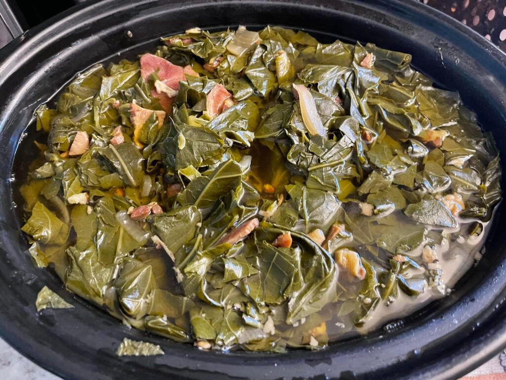 Mississippi Collard Greens Crockpot Recipe: 24-Hour Slow-Cooked - old ...